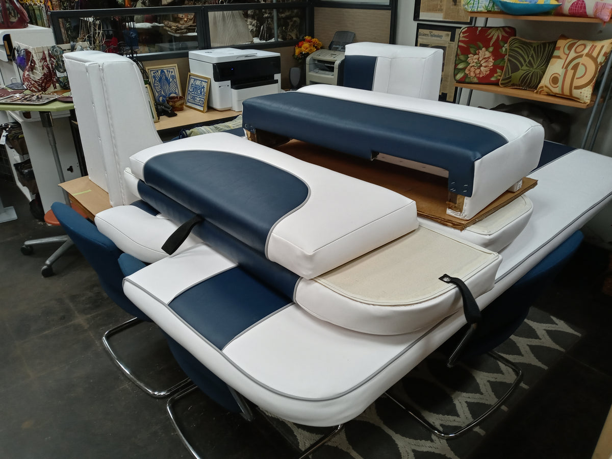 Custom Boat Seats' Upholstery Multi-Colors with Welting – Civitas Circle
